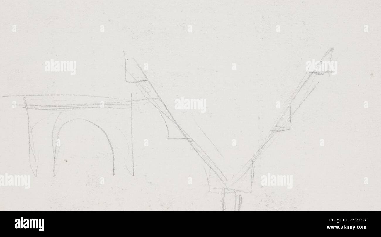 Edelfelt, Albert, Sketch book, drawing, 9.5 cm x 17 cm, Albert Gustaf ...