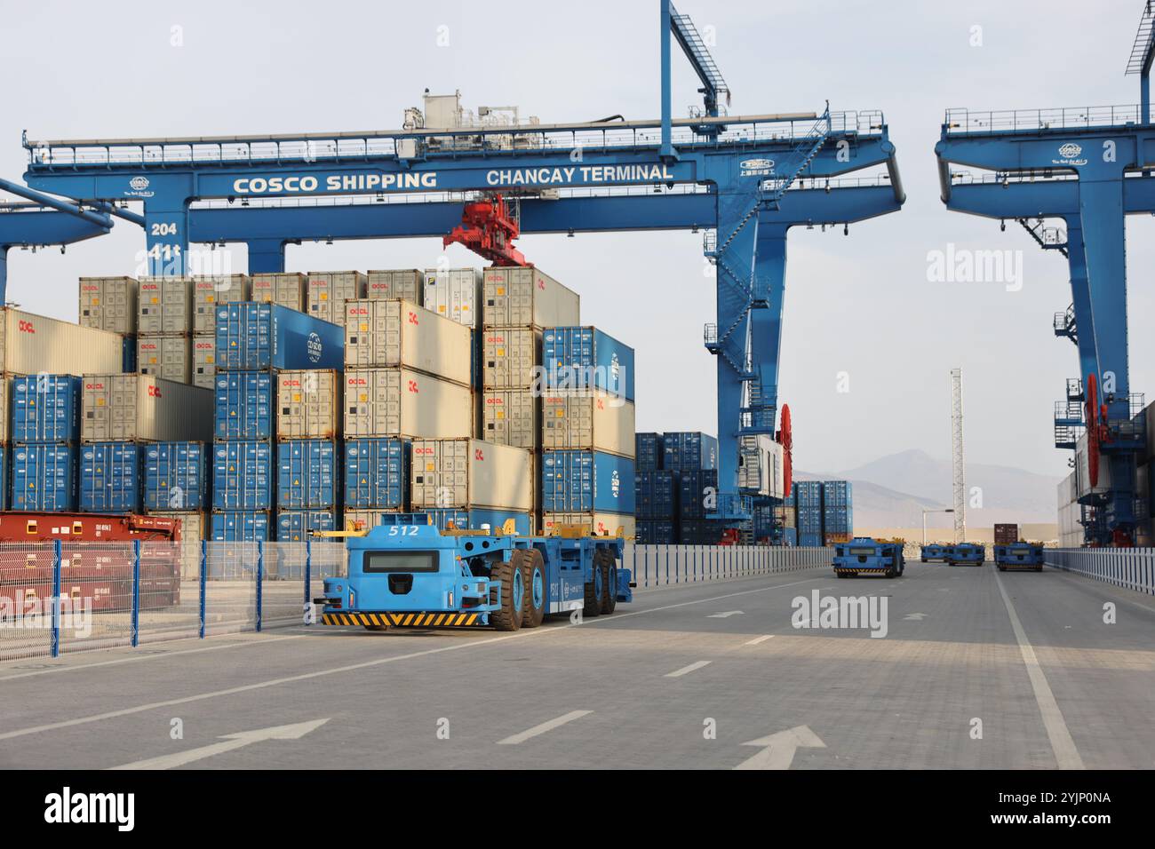 Chancay. 14th Nov, 2024. This photo taken on Nov. 14, 2024 shows a view ...