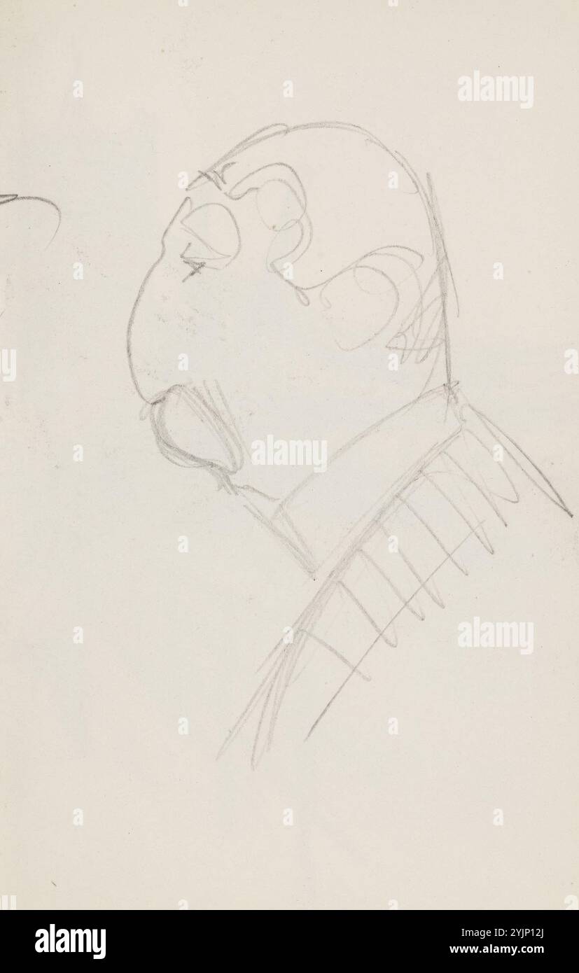 Edelfelt, Albert, Sketch book, drawing, 16 cm x 10 cm, Albert Gustaf ...