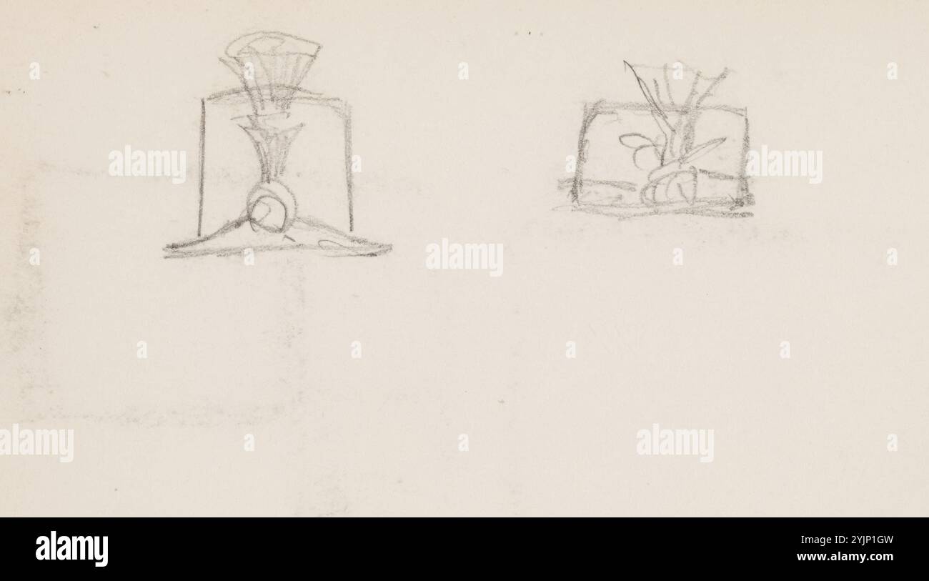 Edelfelt, Albert, Sketch book, drawing, 11 cm x 20 cm, Albert Gustaf ...