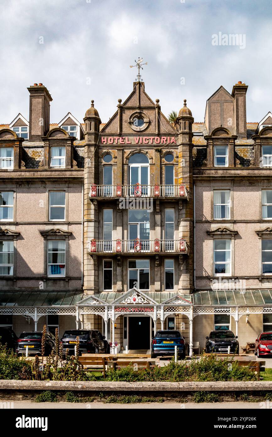 The Hotel Victoria, East Street, Newquay, Cornwall. England, UK Stock ...