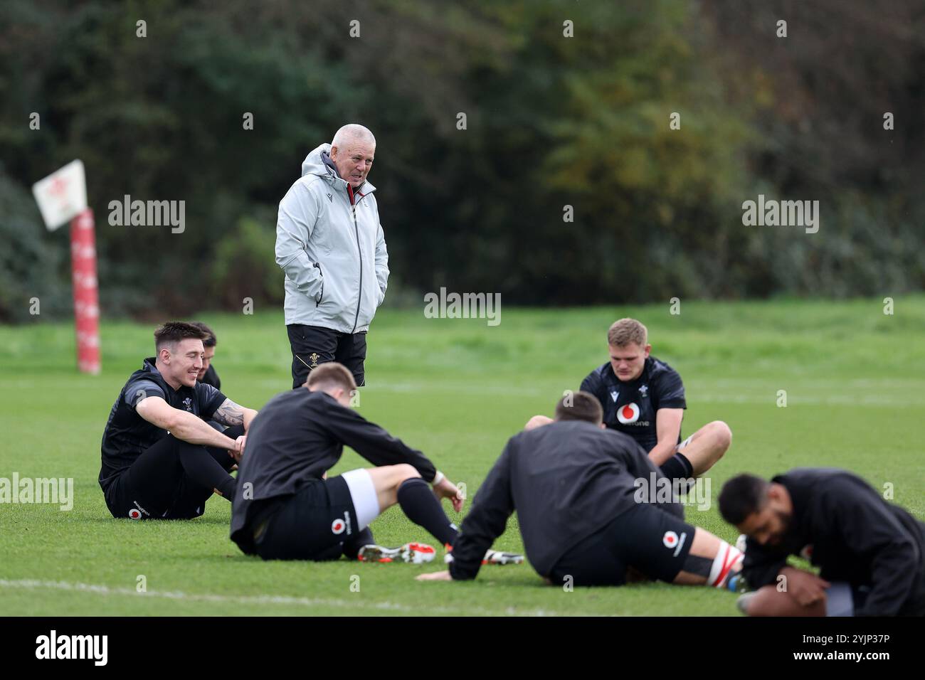 Cardiff, UK. 15th Nov, 2024. Warren Gatland, the head coach of Wales ...