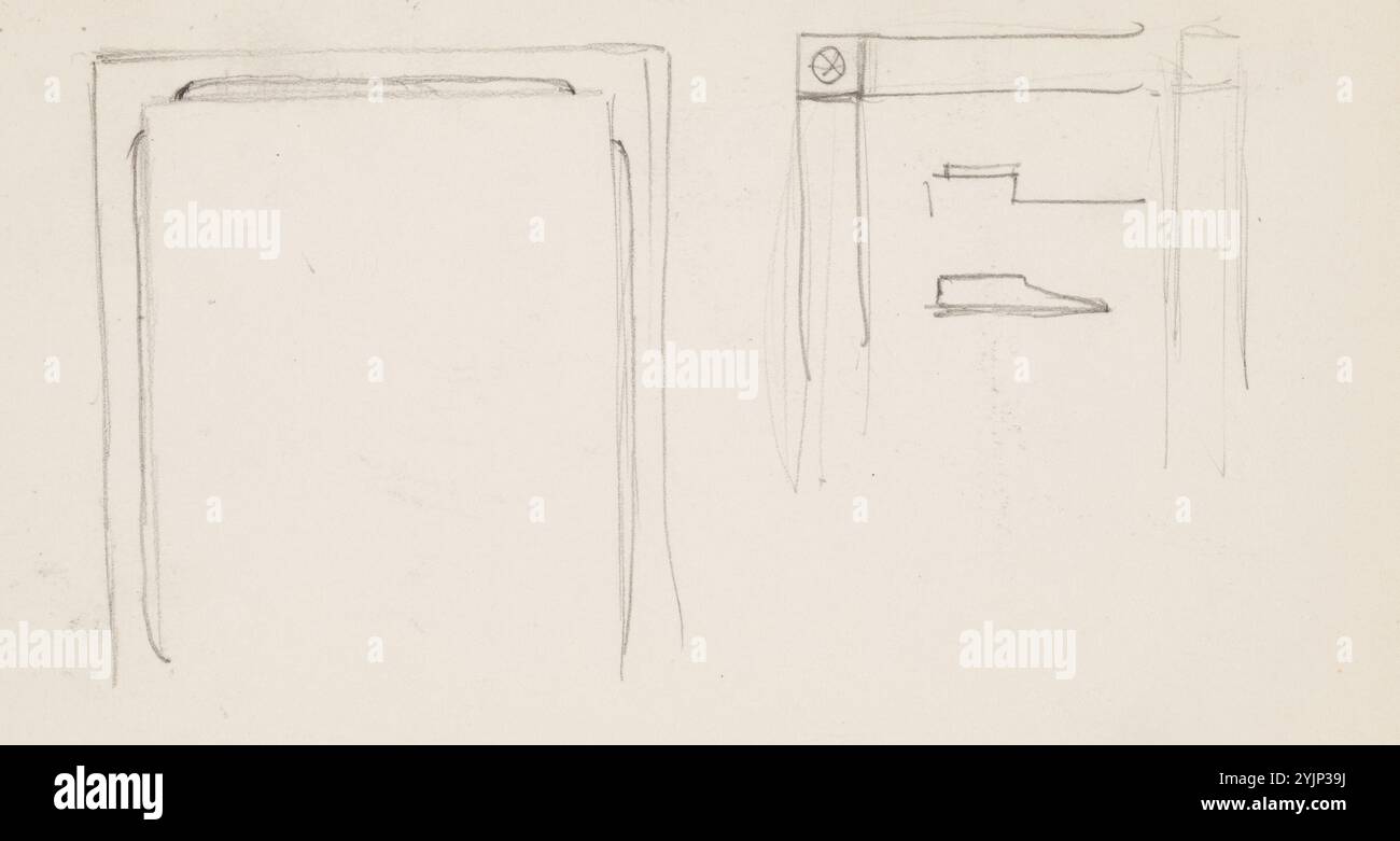 Edelfelt, Albert, work, Sketch book, drawing, 11 cm x 20 cm, Edelfelt ...
