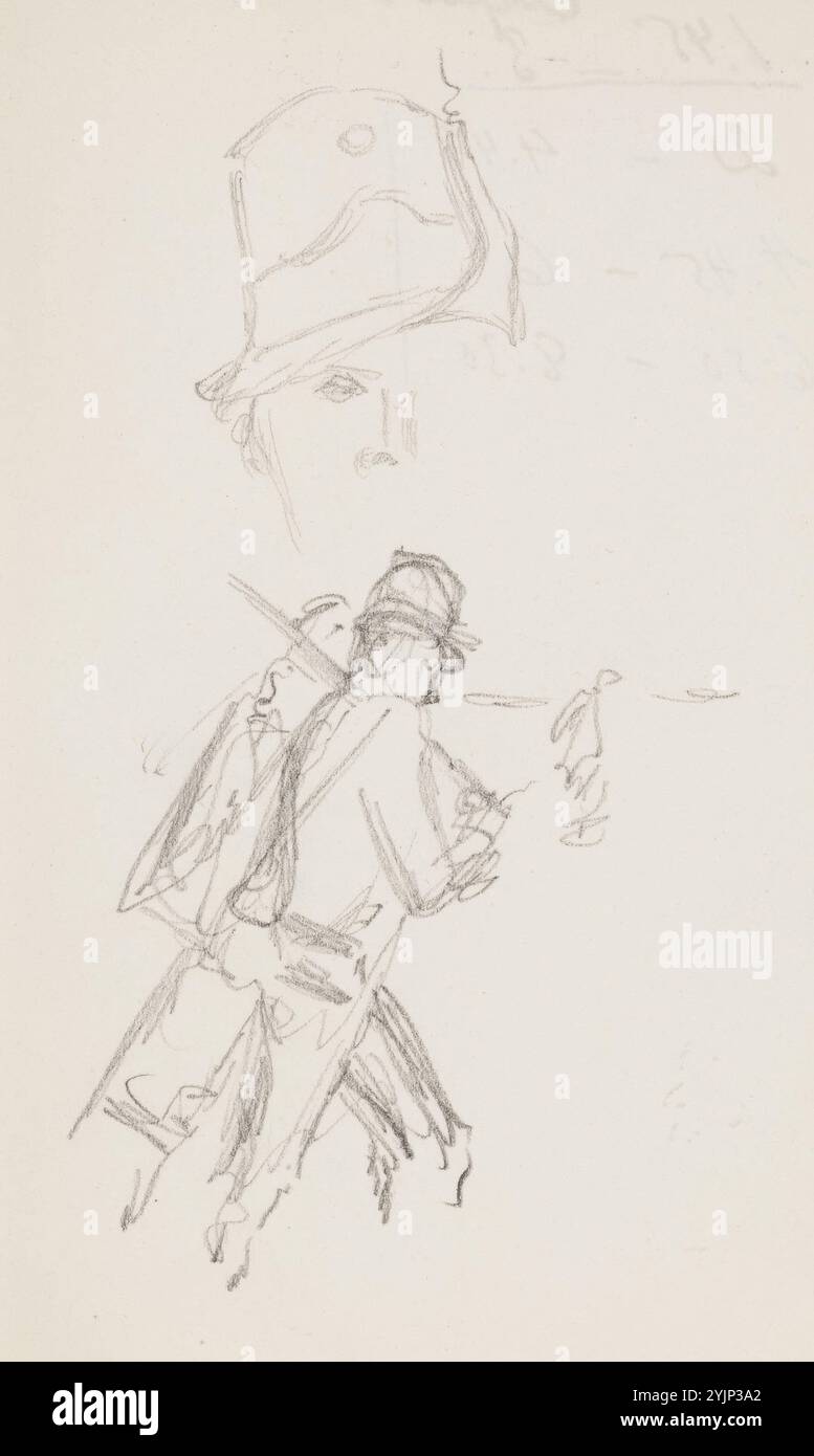 Edelfelt, Albert, work, Sketch book, drawing, 16 cm x 10 cm, Edelfelt ...