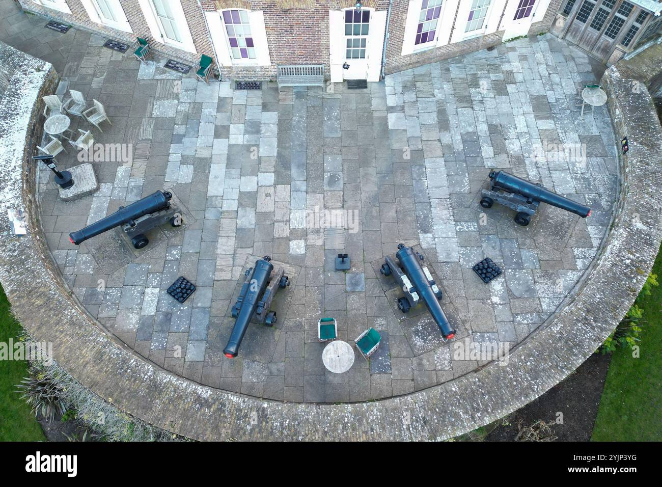 Walmer Tudor Castle in Walmer Kent Stock Photo - Alamy