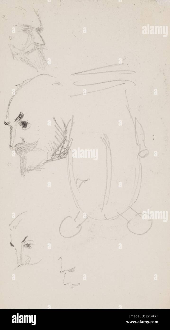 Edelfelt, Albert, work, Sketch book, drawing, 11 cm x 20 cm, Edelfelt ...