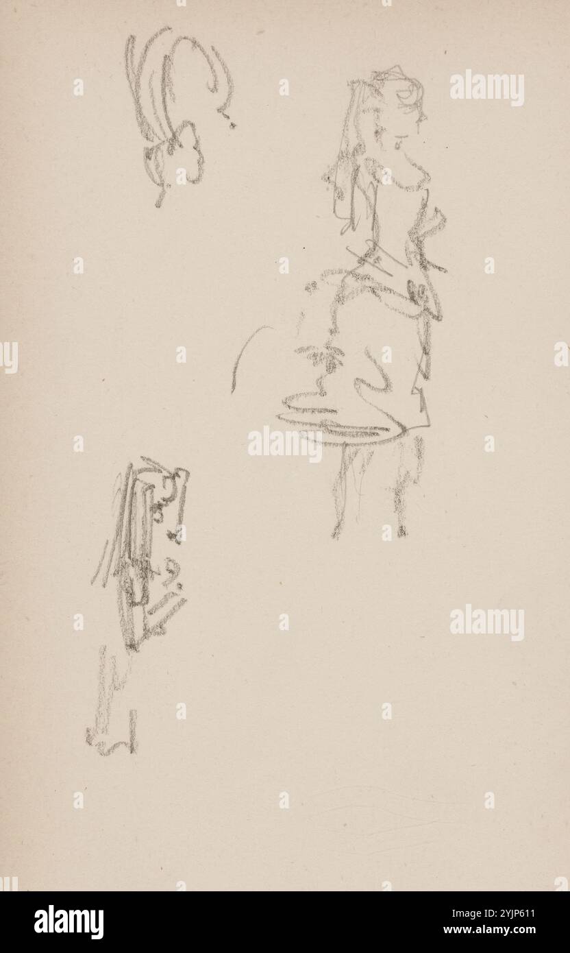 Edelfelt, Albert, Sketch book, drawing, 10 cm x 15.5 cm, Albert Gustaf ...