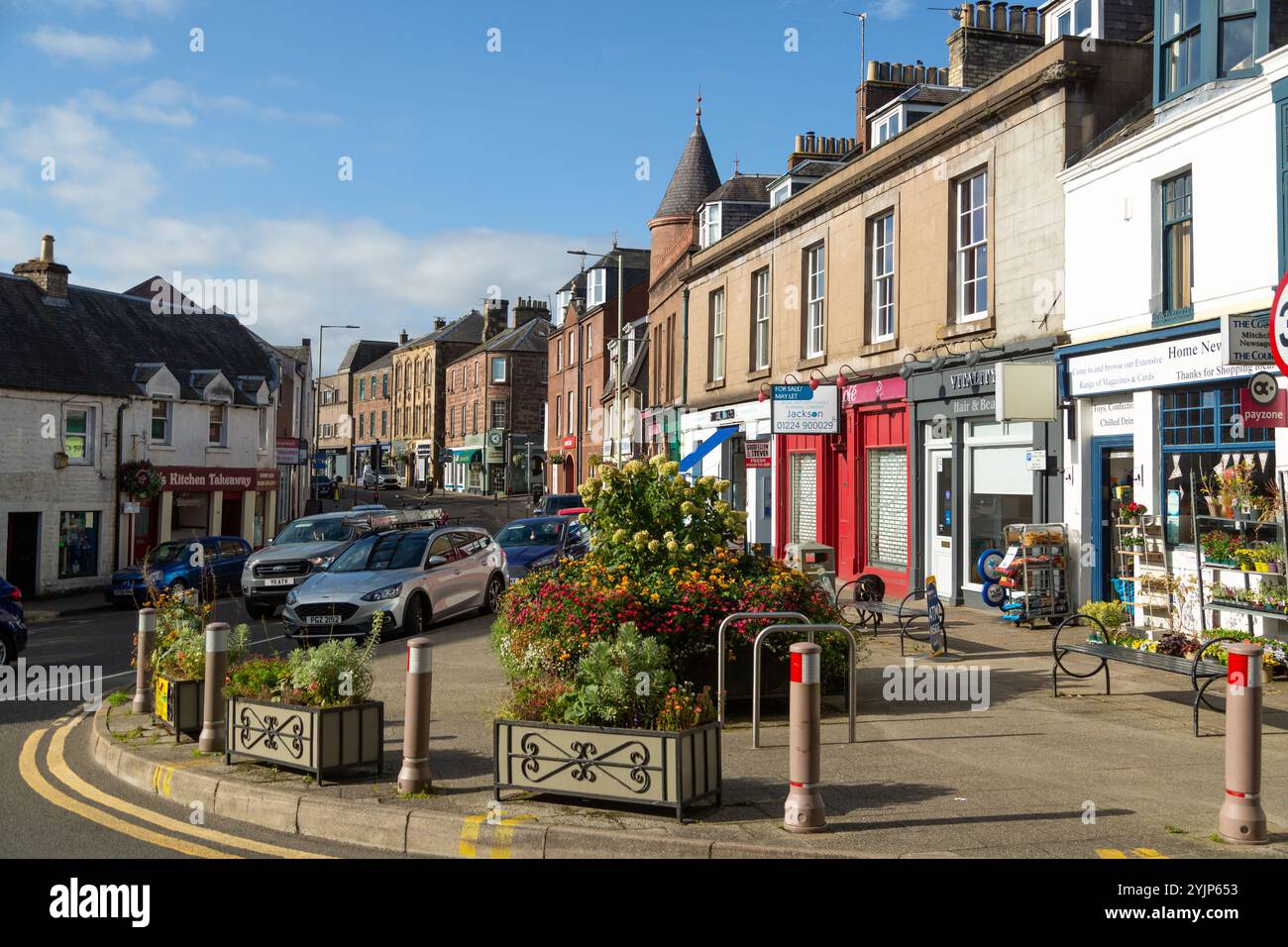 Blairgowrie High Street, Perthshire, Scotland Stock Photo - Alamy