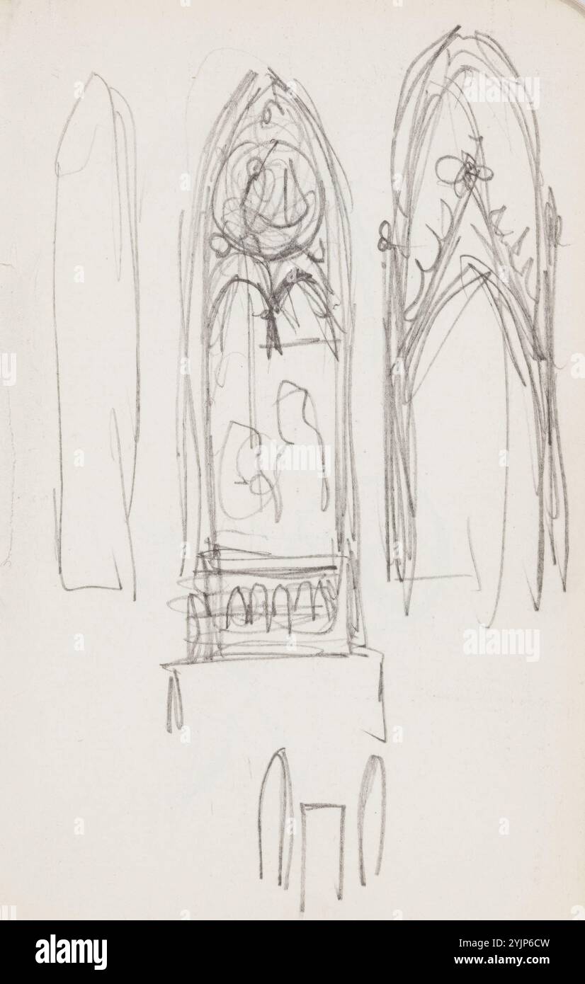 Edelfelt, Albert, Sketch book, drawing, 16 cm x 10 cm, Albert Gustaf ...
