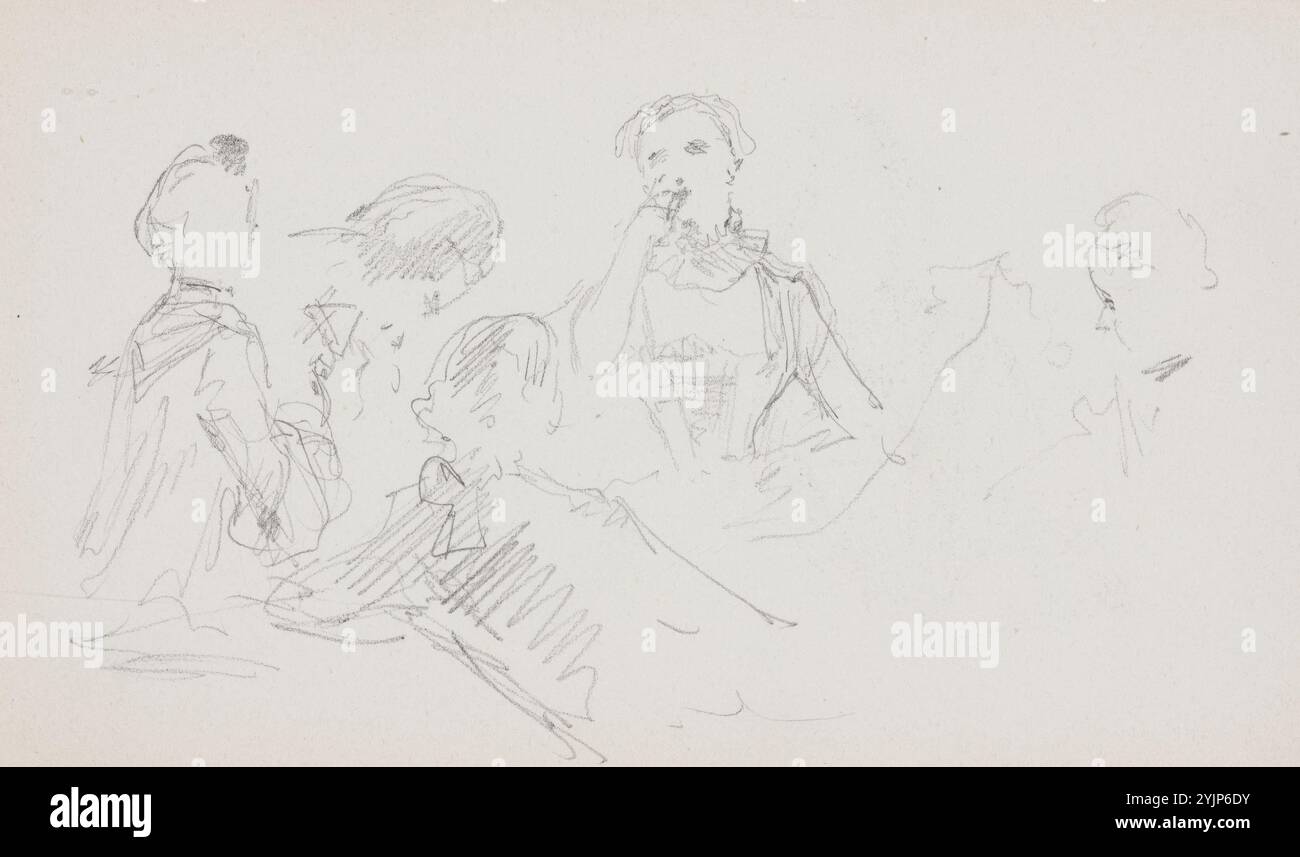 Edelfelt, Albert, Sketch book, drawing, 10 cm x 17 cm, Albert Gustaf ...