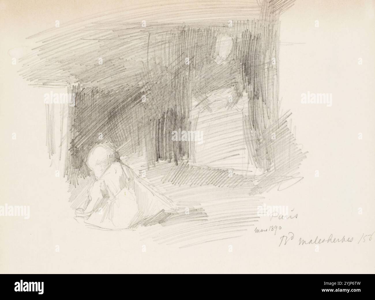Edelfelt, Albert, Sketch book, 1888-1901, drawing, 44.5 cm x 32 cm ...