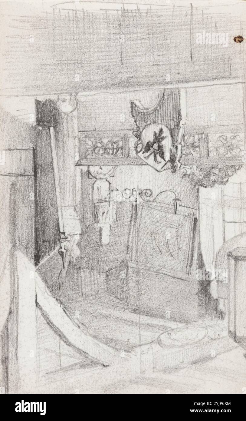 Edelfelt, Albert, Sketch book, drawing, 9.5 cm x 15 cm, Albert Gustaf ...