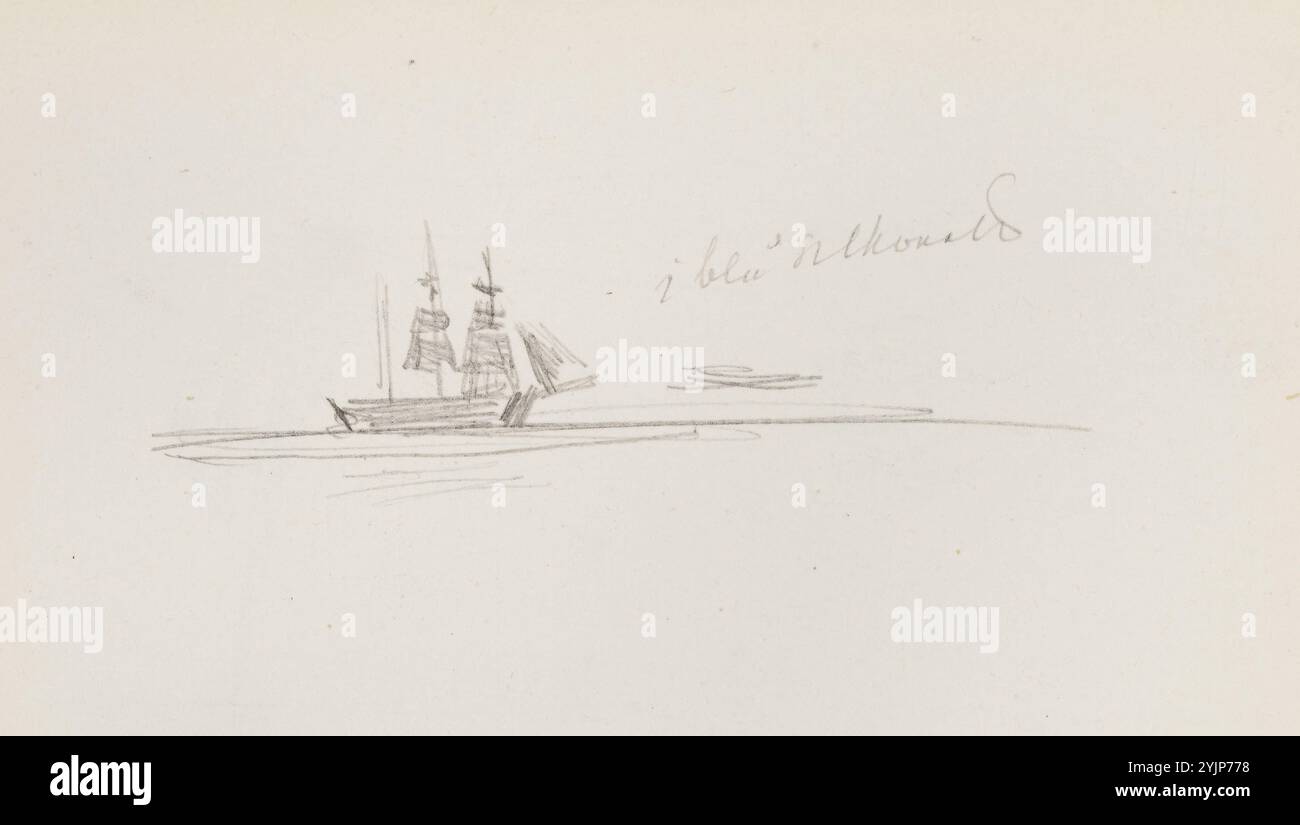 Edelfelt, Albert, Sketch book, drawing, 16 cm x 10 cm, Albert Gustaf ...