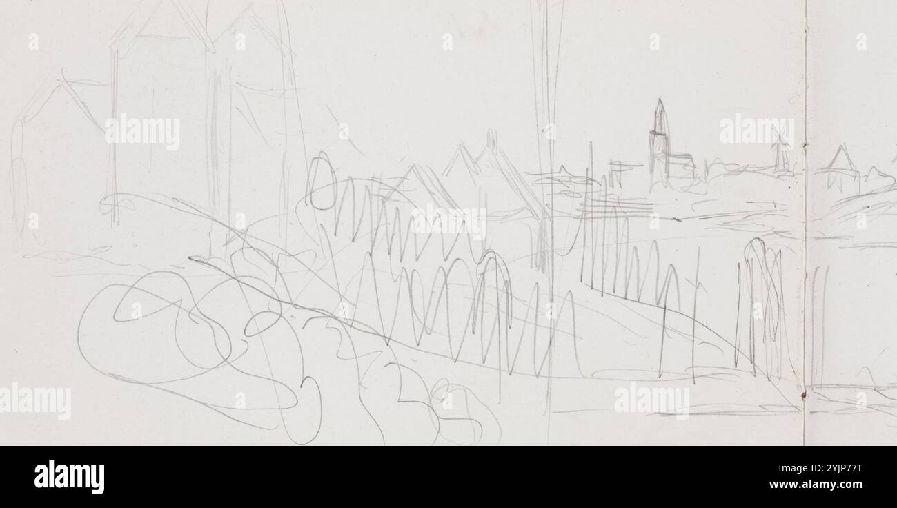 Edelfelt, Albert, Sketch book, drawing, 16 cm x 10 cm, Albert Gustaf ...