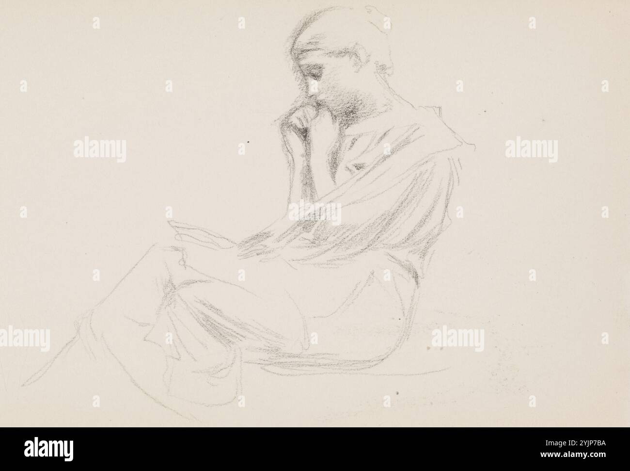 Edelfelt, Albert, Sketch book, drawing, 11 cm x 20 cm, Albert Gustaf ...