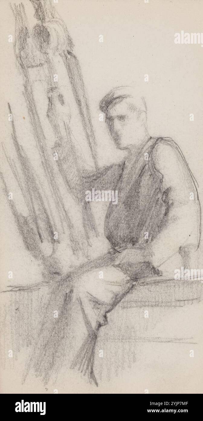 Edelfelt, Albert, Sketch book, drawing, 11 cm x 20 cm, Albert Gustaf ...