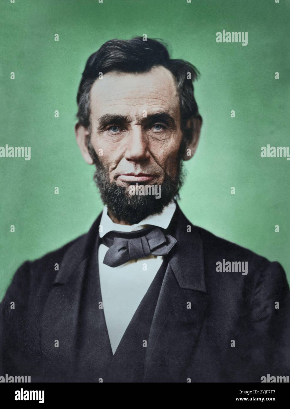 Abraham lincoln portrait colorized hi-res stock photography and images ...
