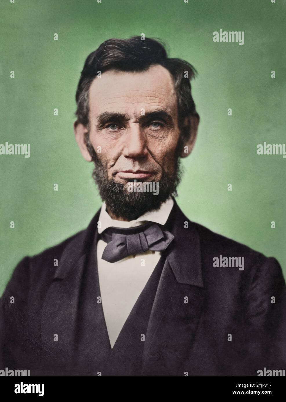 Abraham lincoln portrait colorized hi-res stock photography and images ...