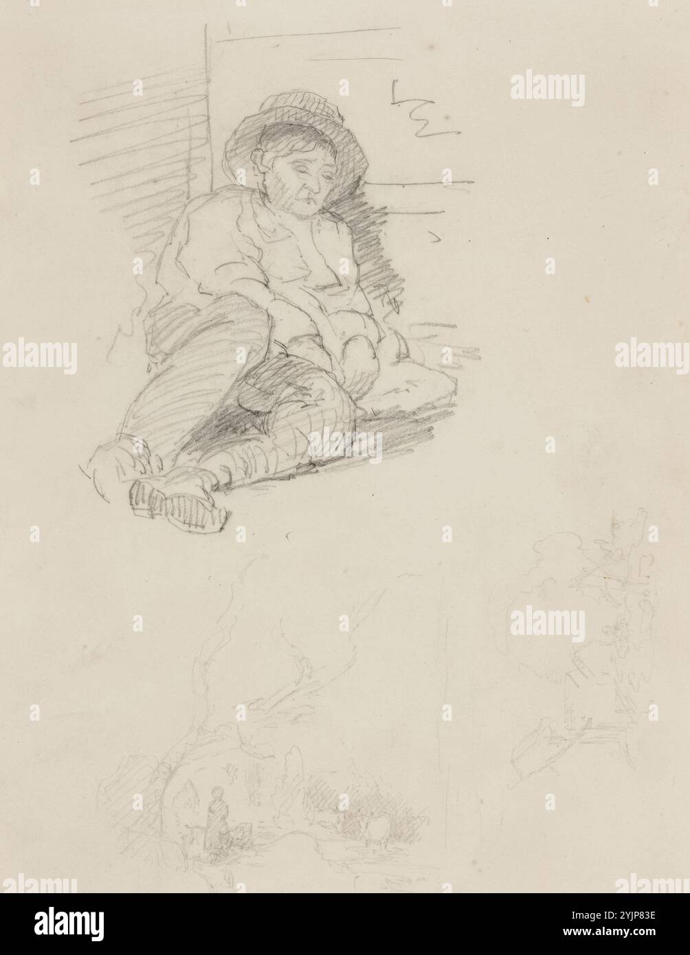 Holmberg, Werner, Sketch book, engraving, drawing, 16.5 cm x 22 cm ...