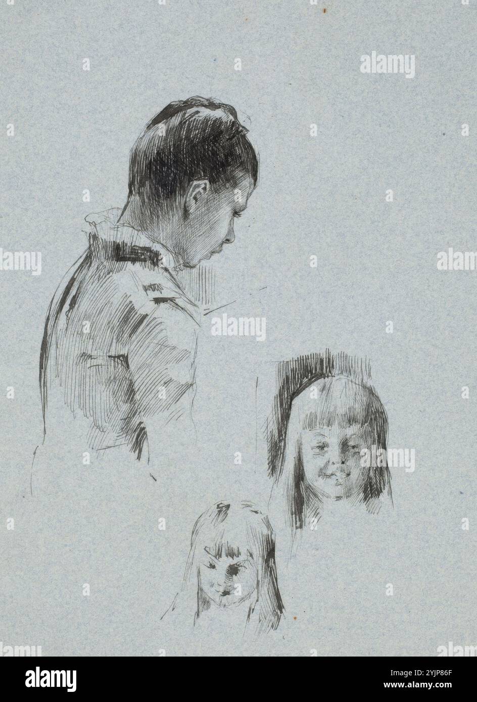 Edelfelt, Albert, Sketch book, drawing, 22.5 cm x 30 cm, Albert Gustaf ...