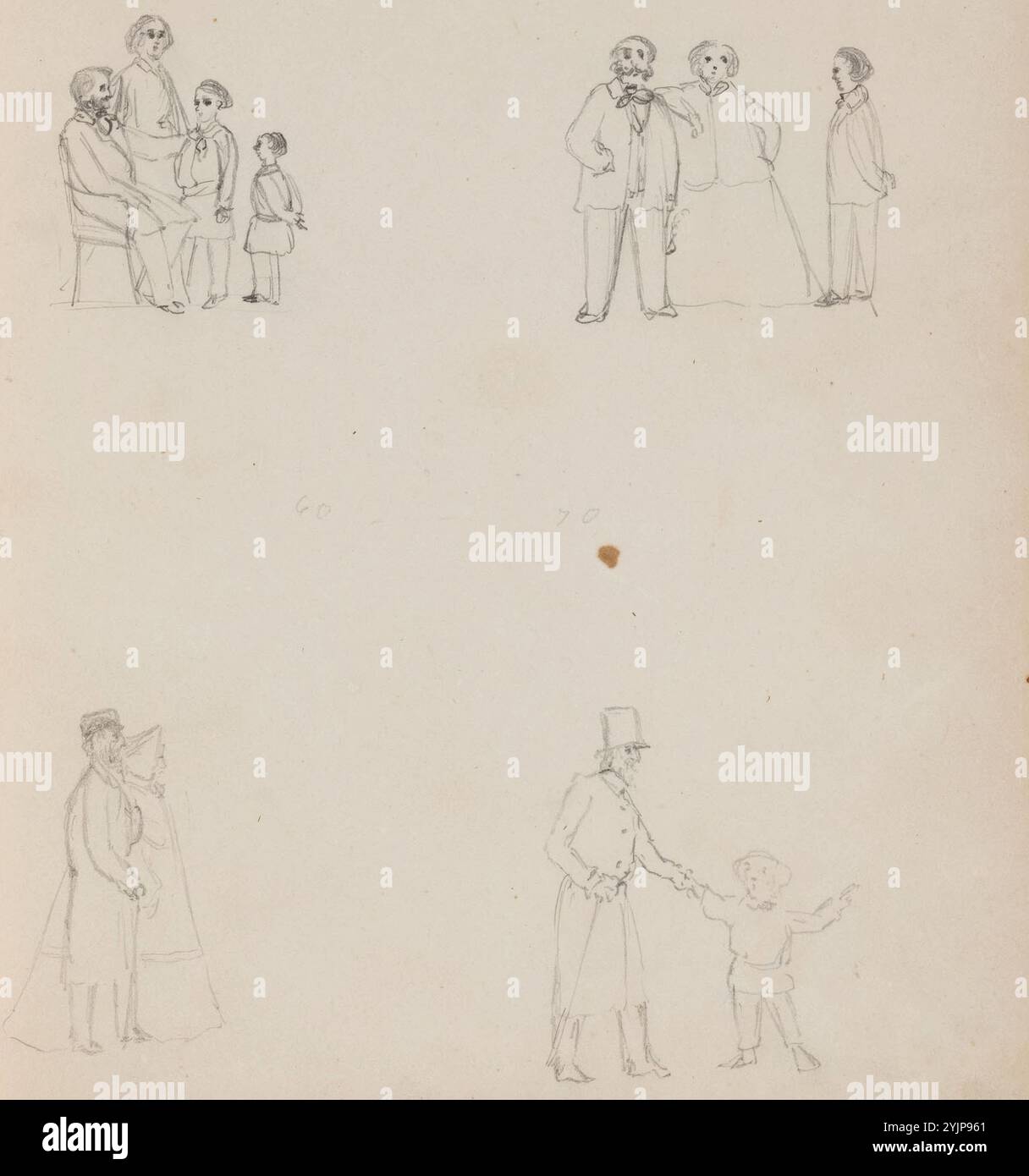 Edelfelt, Albert, Sketch book, drawing, 21 cm x 17 cm, Albert Gustaf ...