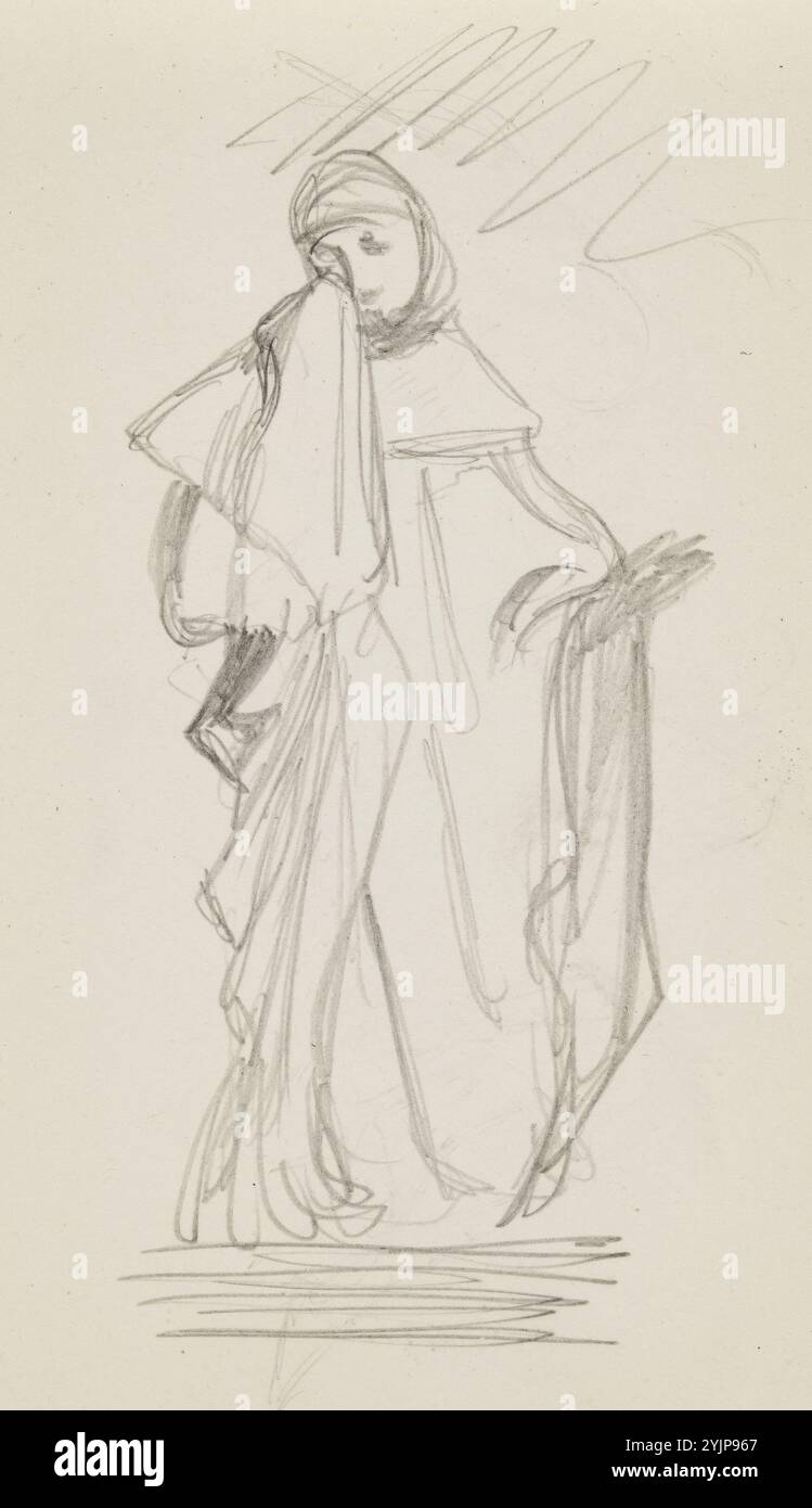 Edelfelt, Albert, Sketch book, drawing, 7 cm x 12 cm, Albert Gustaf ...