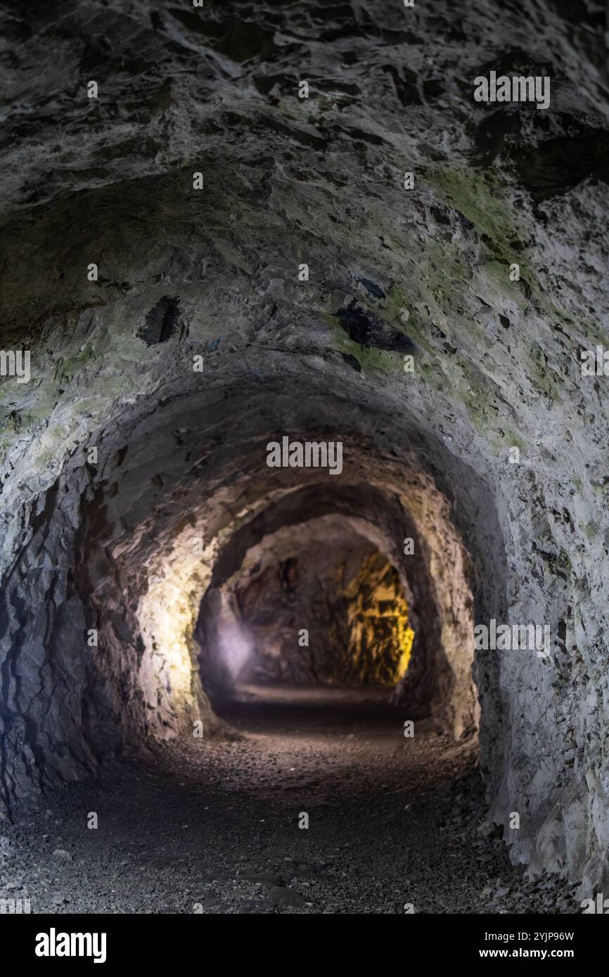 Inside cave in limestone cliff hi-res stock photography and images - Alamy