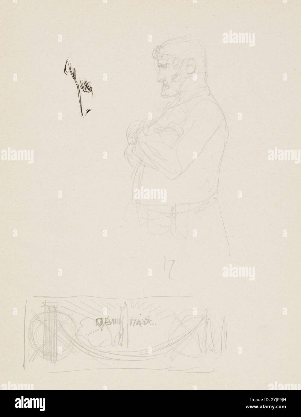 Edelfelt, Albert, Sketch book, drawing, 21.5 cm x 17 cm, Albert Gustaf ...
