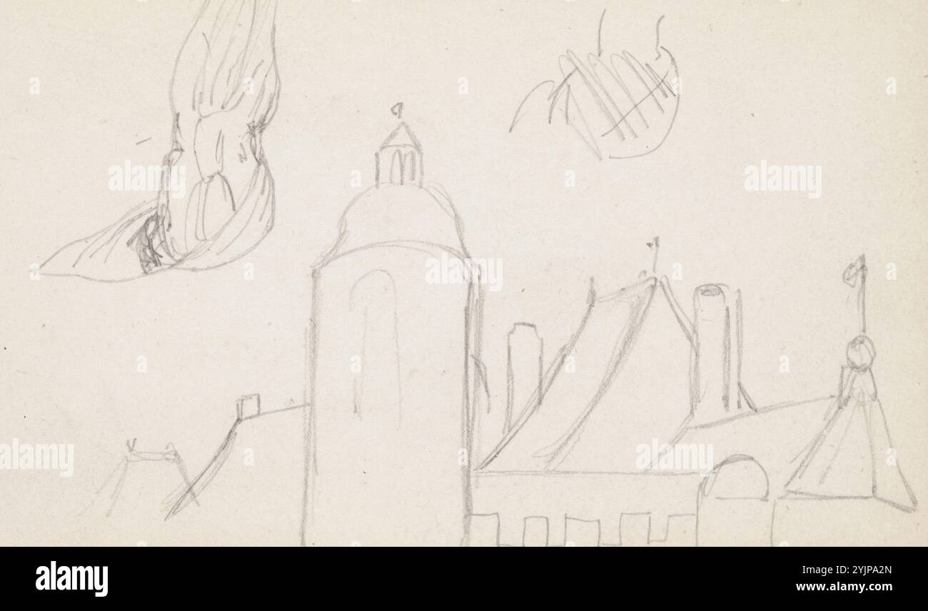 Edelfelt, Albert, Sketch book, drawing, 9 cm x 15 cm, Albert Gustaf ...