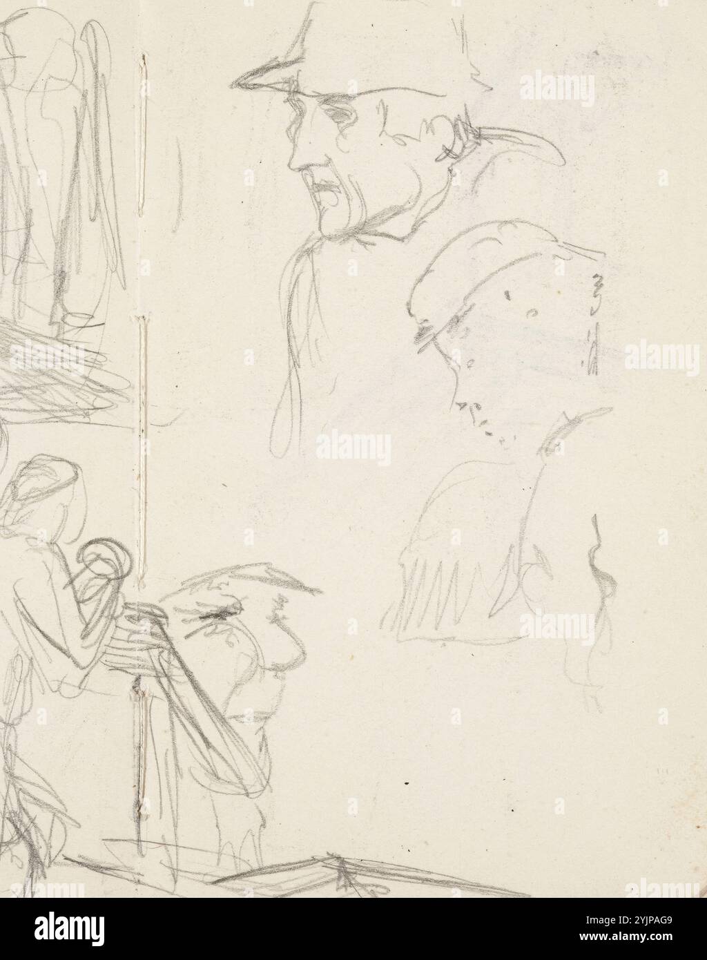 Edelfelt, Albert, work, Sketch book, drawing, 13 cm x 8 cm, Edelfelt ...