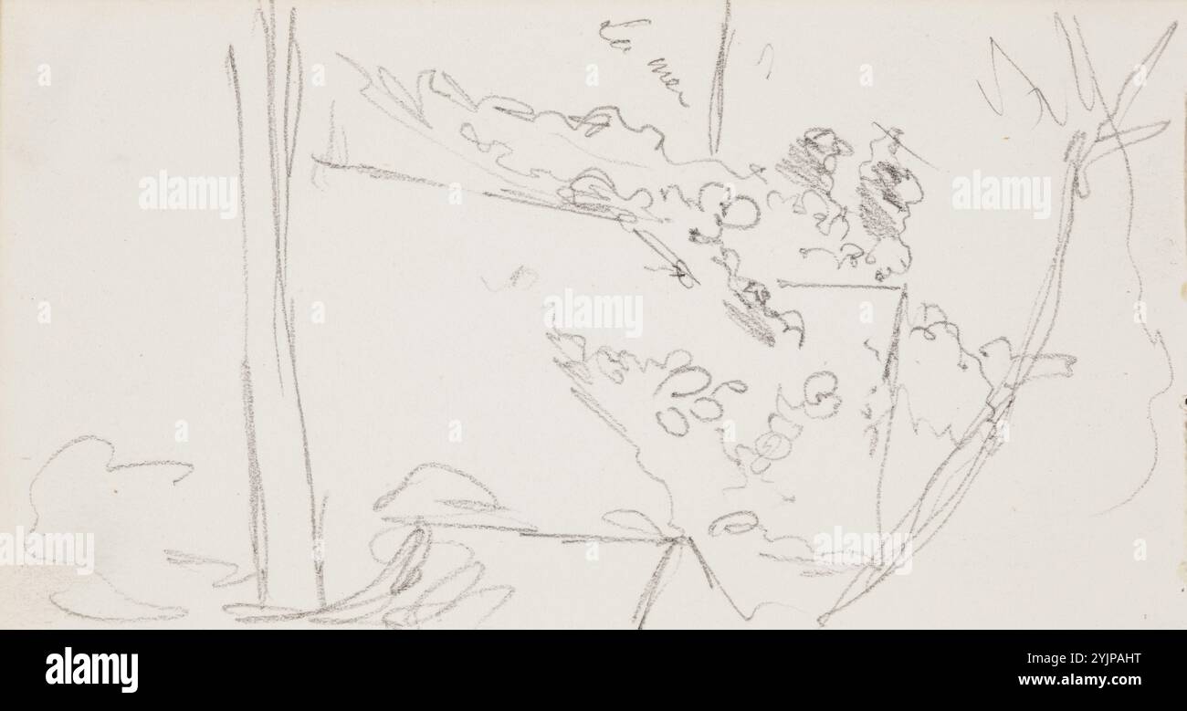 Edelfelt, Albert, Sketch book, drawing, 8.5 cm x 15 cm, Albert Gustaf ...