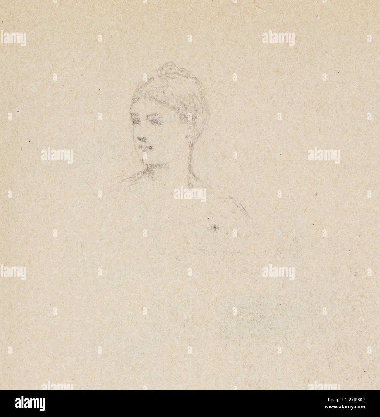 Edelfelt, Albert, Sketch book, drawing, 14 cm x 9.5 cm, Albert Gustaf ...