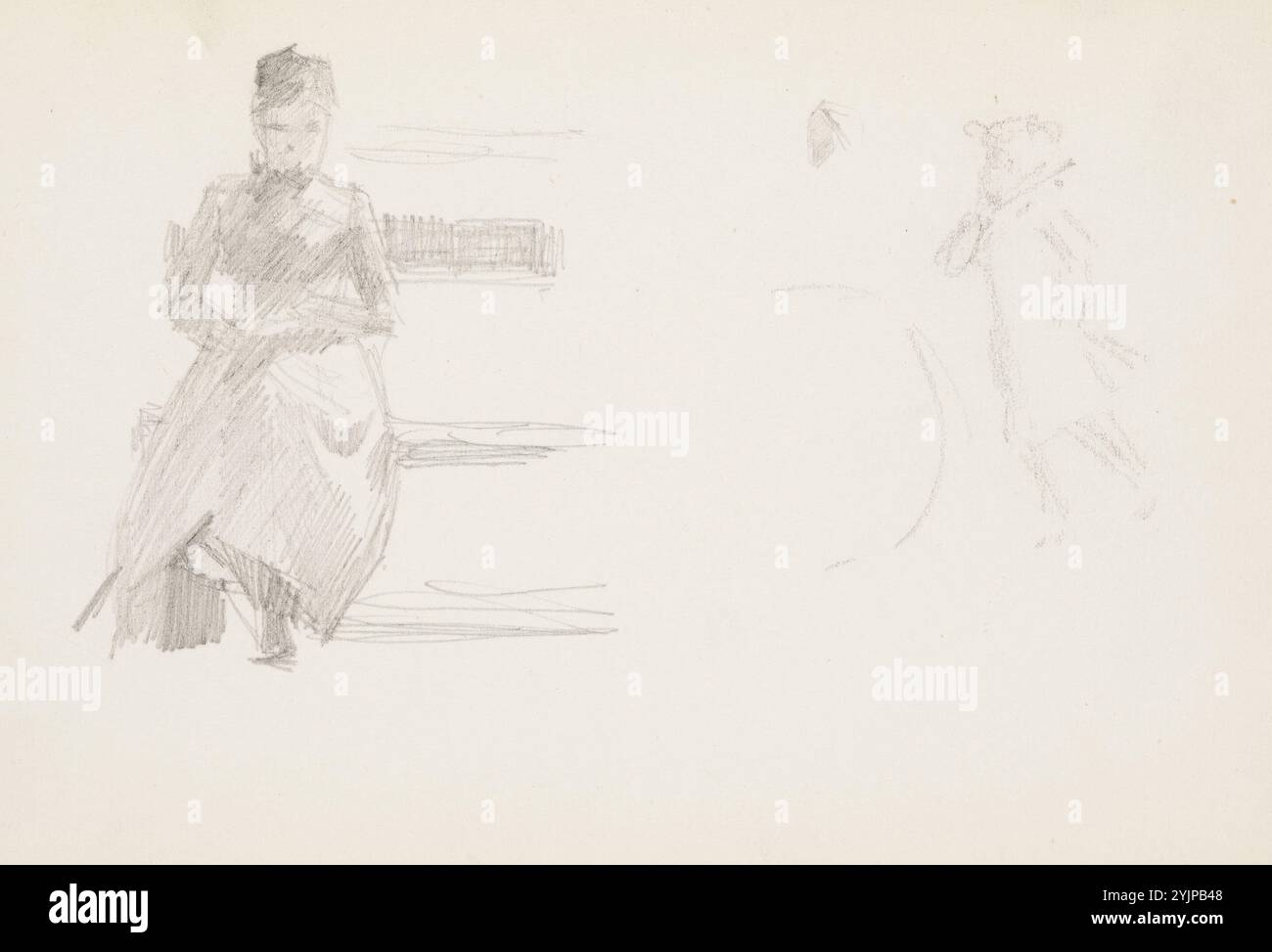 Edelfelt, Albert, Sketch book, drawing, 9.5 cm x 15.5 cm, Albert Gustaf ...