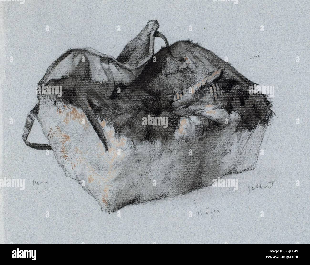 Edelfelt, Albert, Sketch book, drawing, 22 cm x 30.5 cm, Albert Gustaf ...