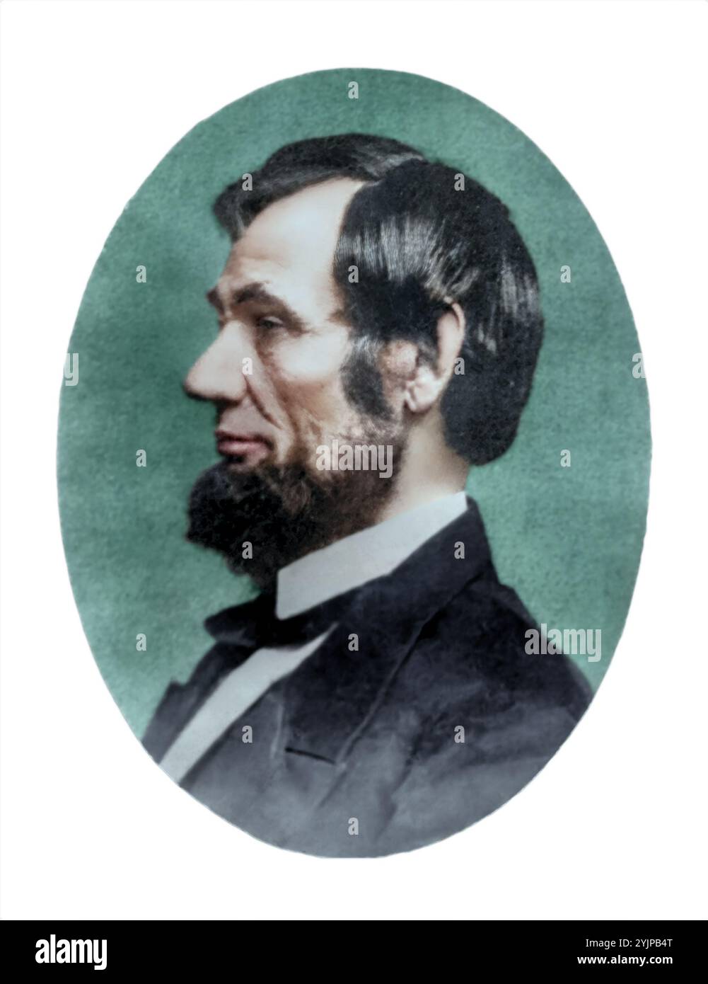 President Abraham Lincoln, profile bust, May 16, 1861. Brady's National ...