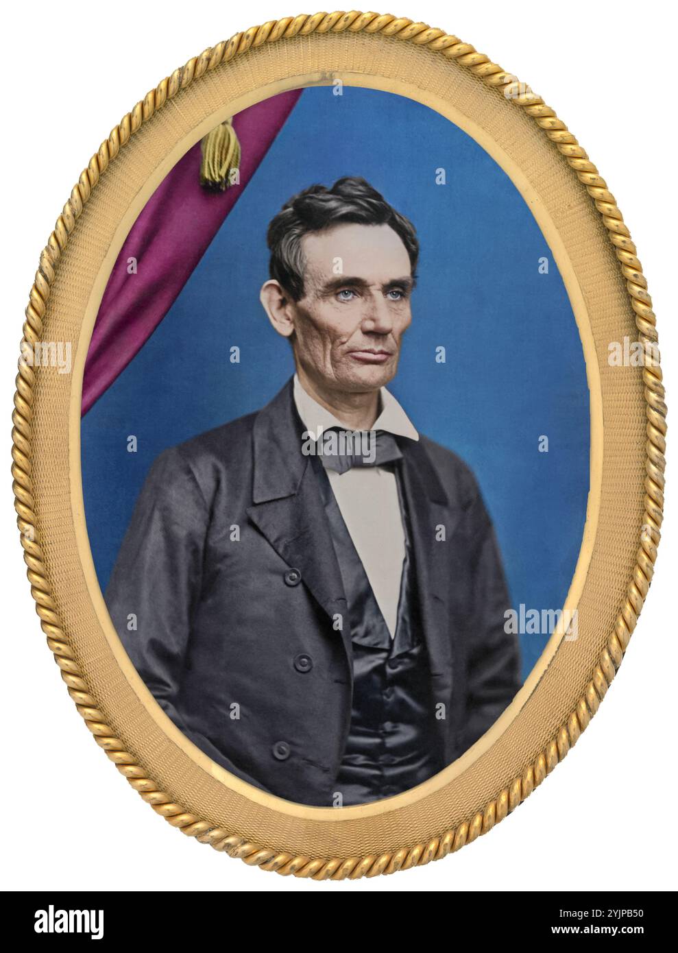 Abraham lincoln portrait colorized hi-res stock photography and images ...