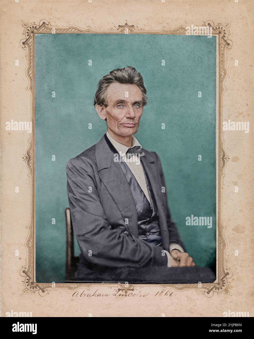 Abraham lincoln portrait colorized hi-res stock photography and images ...