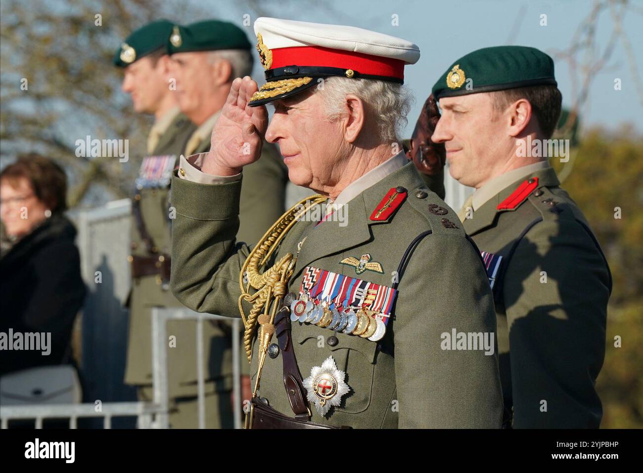 Britain's King Charles III visits the Commando Training Centre Royal ...