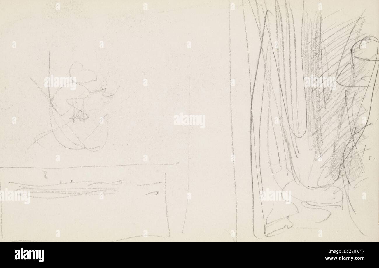 Edelfelt, Albert, Sketch book, drawing, 9.5 cm x 15.5 cm, Albert Gustaf ...