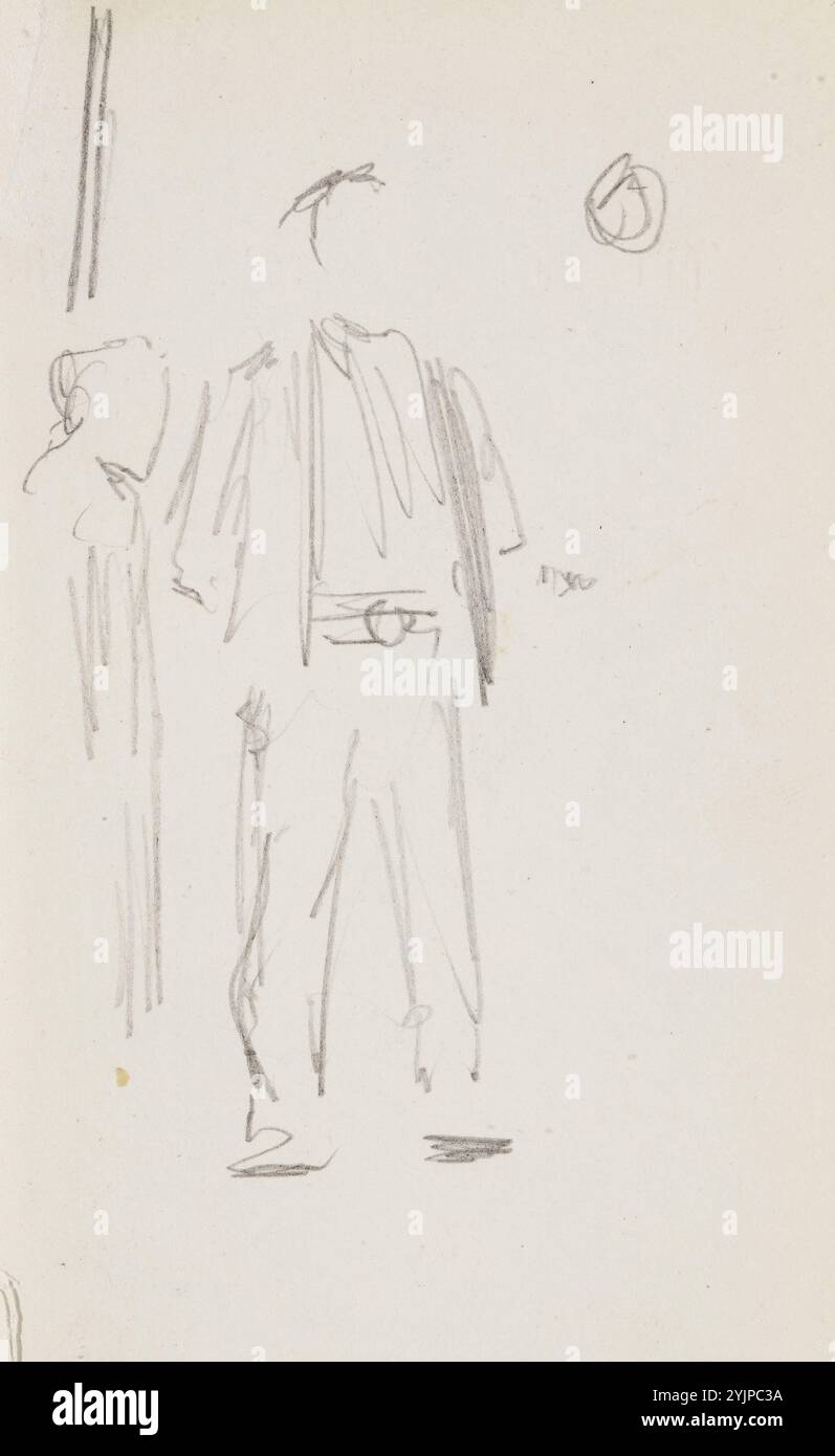 Edelfelt, Albert, Sketch book, drawing, 14.5 cm x 8 cm, Albert Gustaf ...