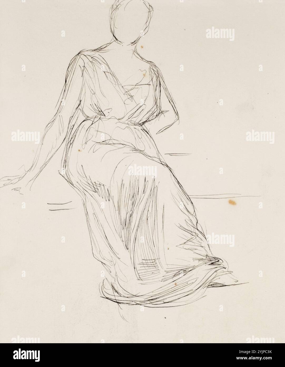 Edelfelt, Albert, Sketch book, drawing, 22 cm x 30 cm, Albert Gustaf ...