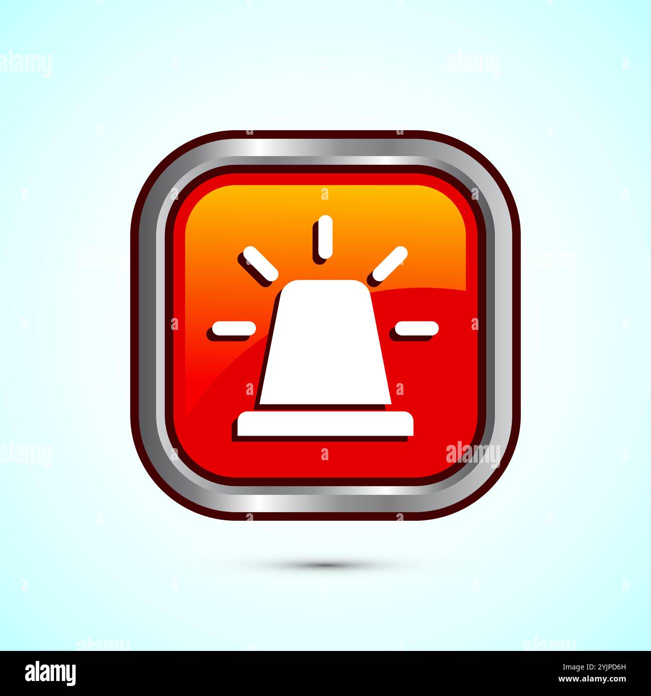 Emergency siren icon, Ambulance emergency siren sign. Button design ...