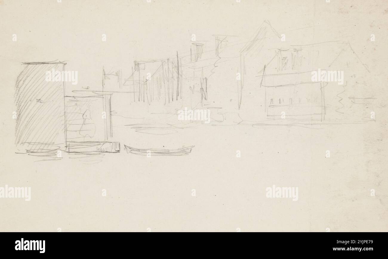 Edelfelt, Albert, Sketch book, drawing, 13 cm x 20.5 cm, Albert Gustaf ...