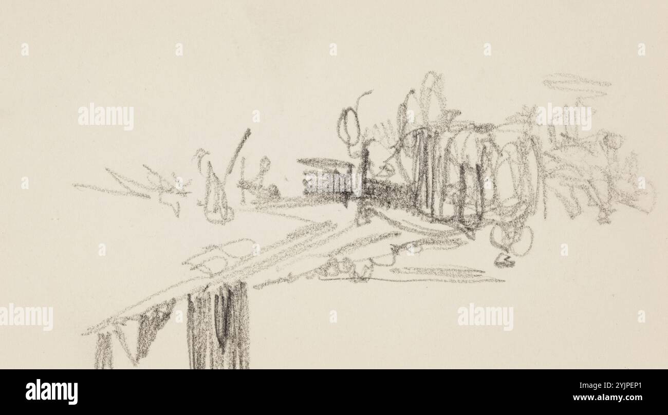 Edelfelt, Albert, Sketch book, drawing, 9.5 cm x 17.5 cm, Albert Gustaf ...