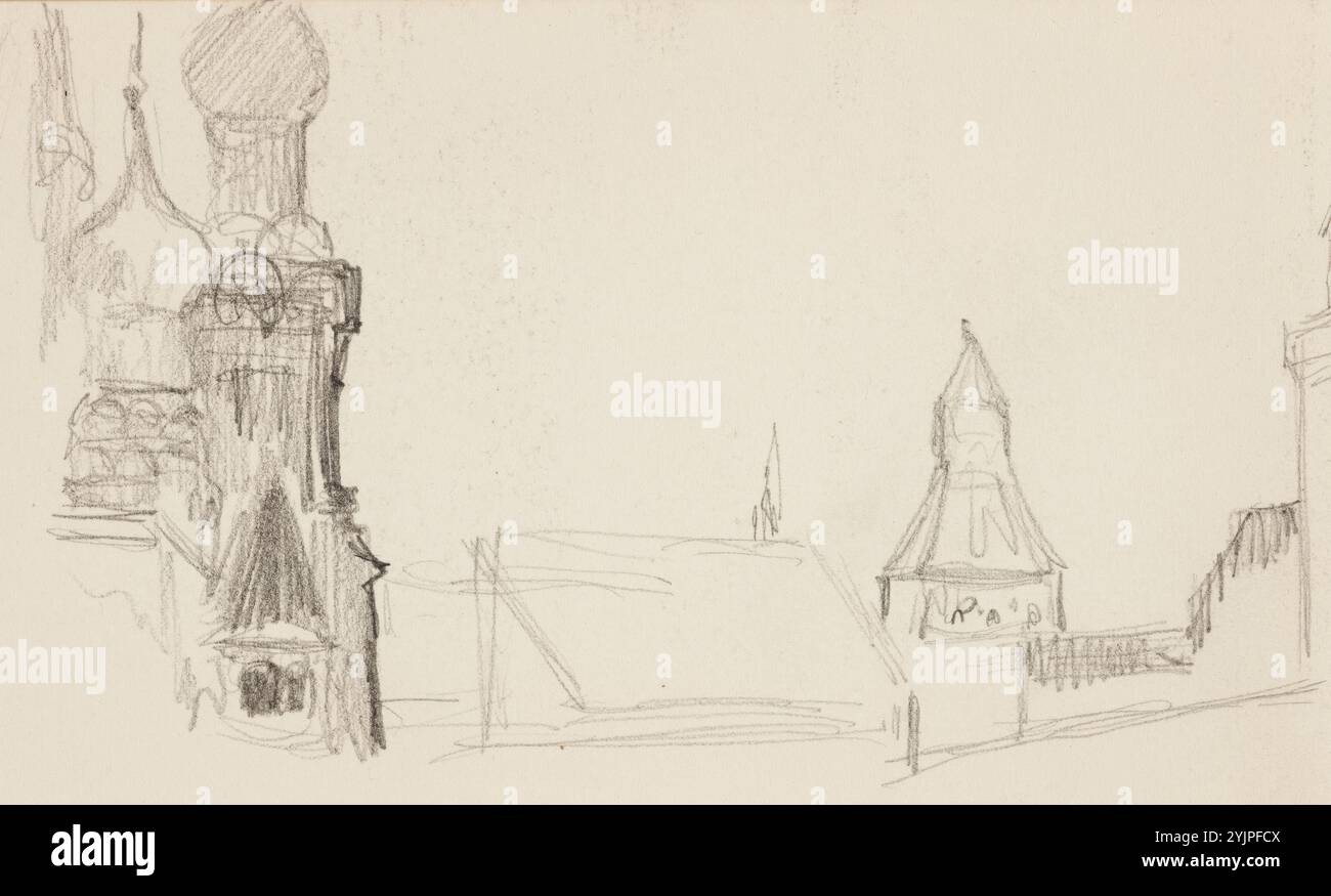 Edelfelt, Albert, Sketch book, drawing, 9.5 cm x 17.5 cm, Albert Gustaf ...