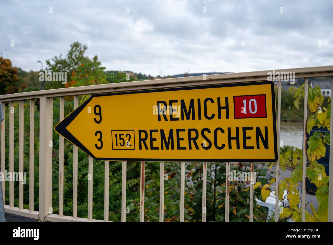Transport infrastructure in Europe, road signs, directions, country ...
