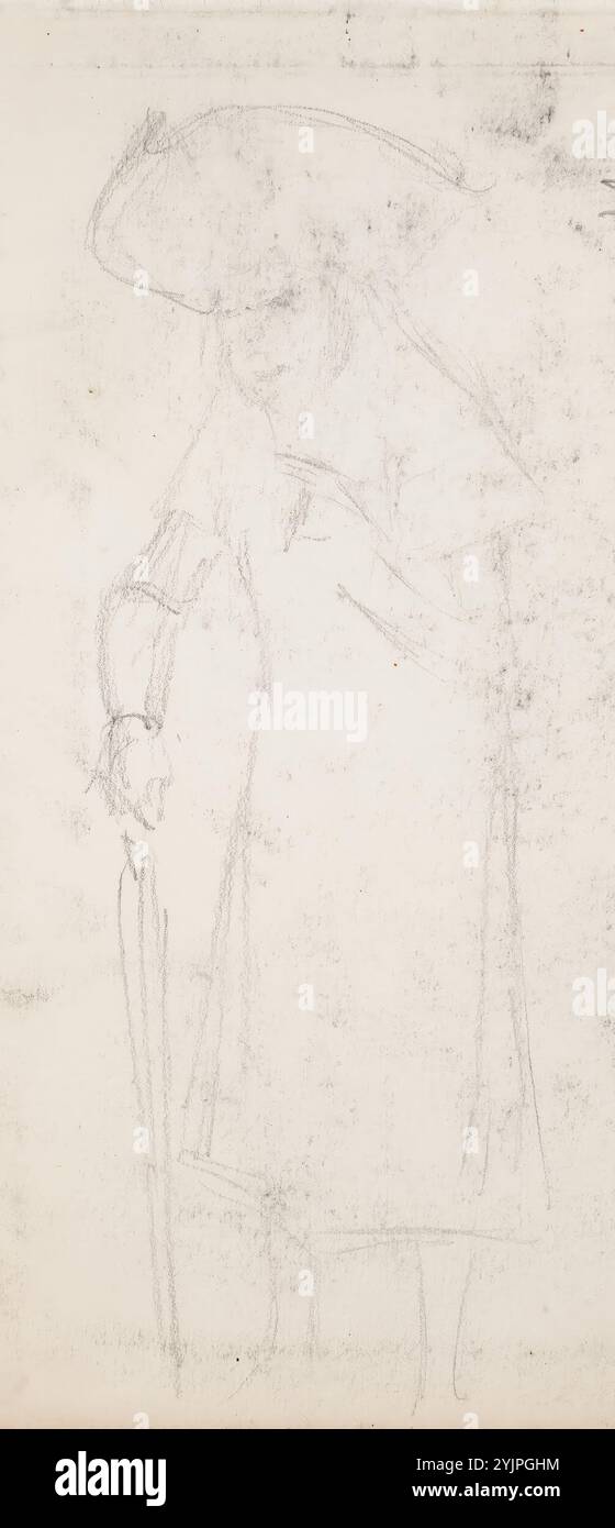 Edelfelt, Albert, Sketch book, drawing, 10 cm x 18.5 cm, Albert Gustaf ...