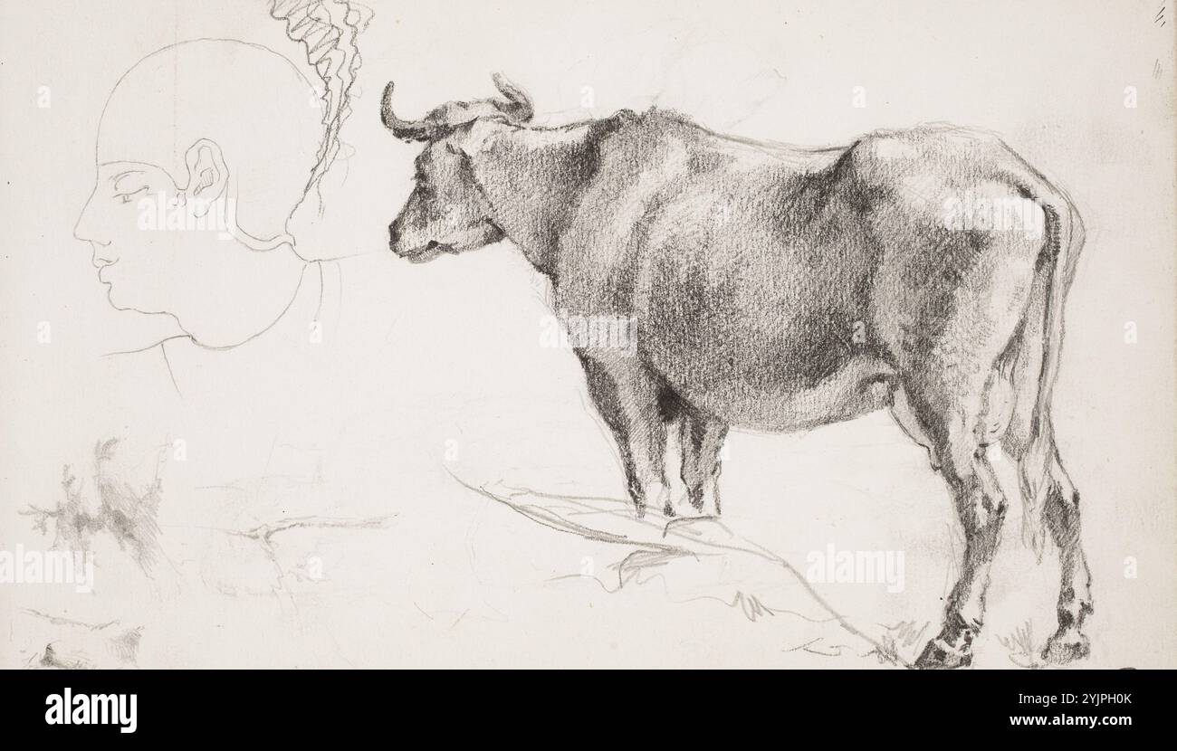 Schjerfbeck, Helene, Sketch book, 1879-1880, drawing, 13.7 cm x 21, 8 ...