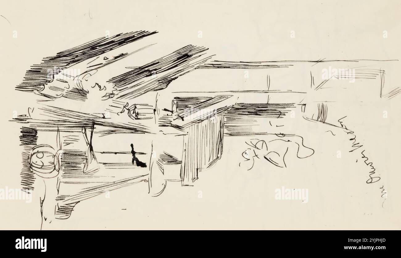 Edelfelt, Albert, work, Sketch book, drawing, 11 cm x 17 cm, Edelfelt ...