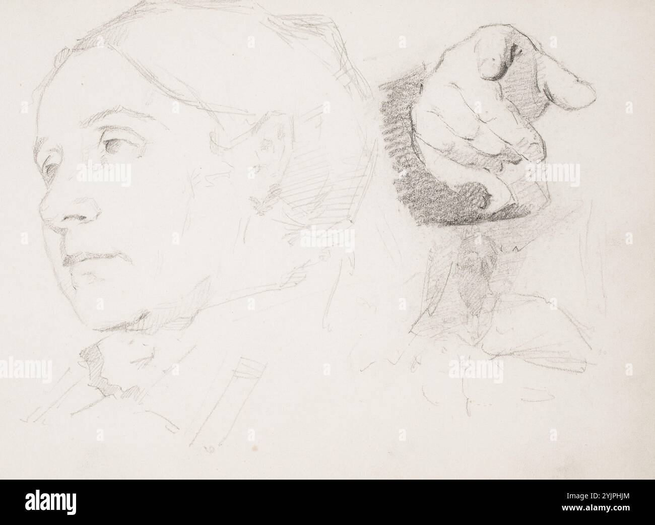 possibly the, Artist's mother Olga, Hand, pointing index finger, 1879 ...